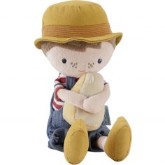 Poupée Jim ferme avec poule (35 cm) : Little Dutch