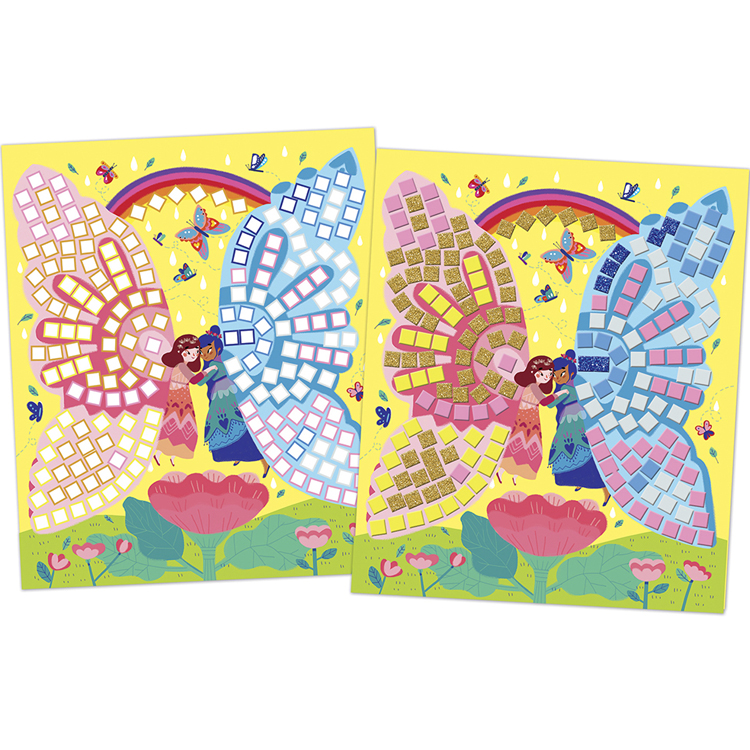 Cartes créatives mosaïques Fées - Janod - Berceau Magique