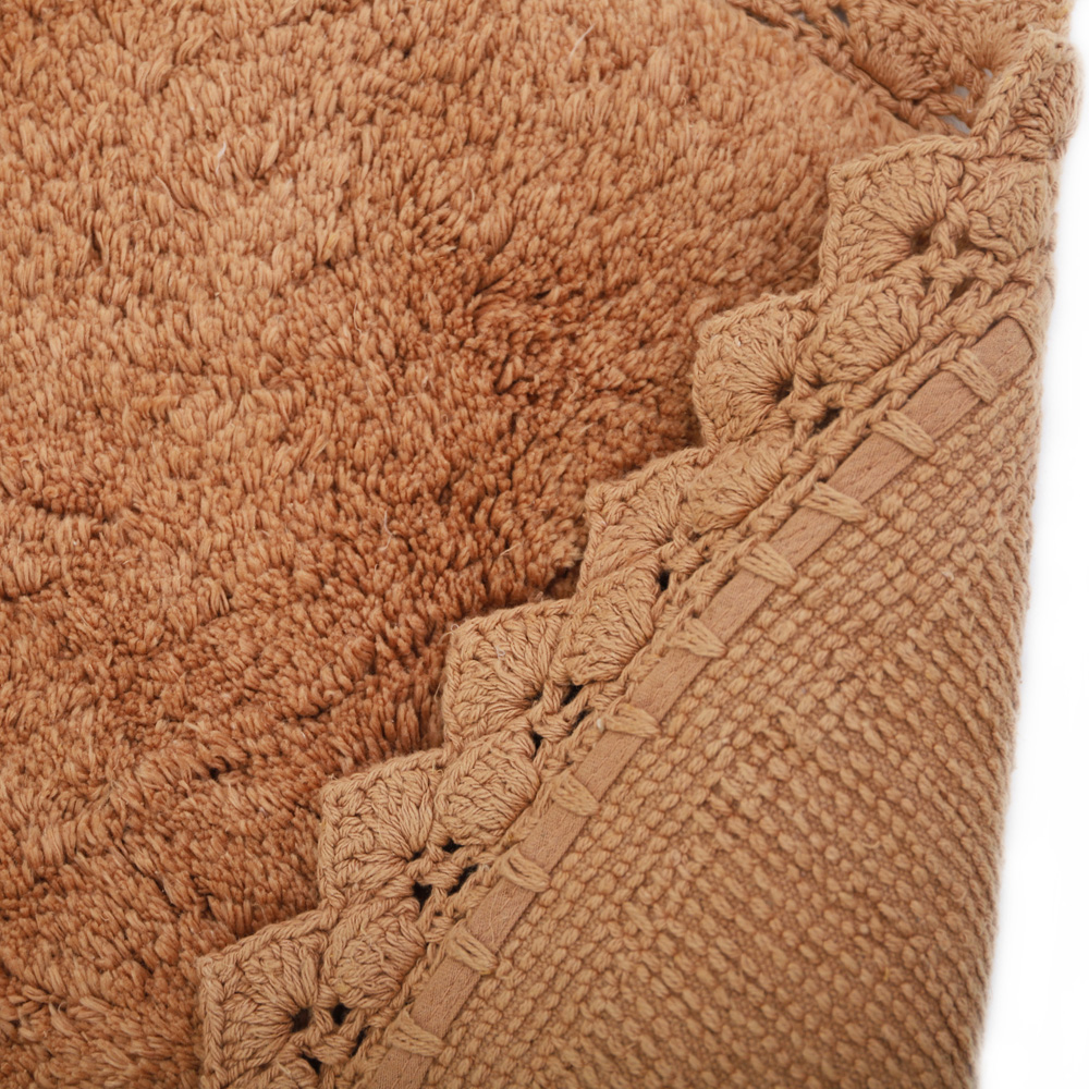 Tapis rond Perla Toffee (110 cm) - Nattiot - Berceau Magique