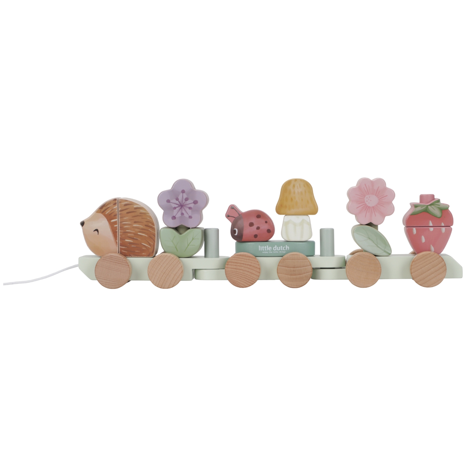 Train à blocs hérisson FSC Fairy Garden - Little Dutch