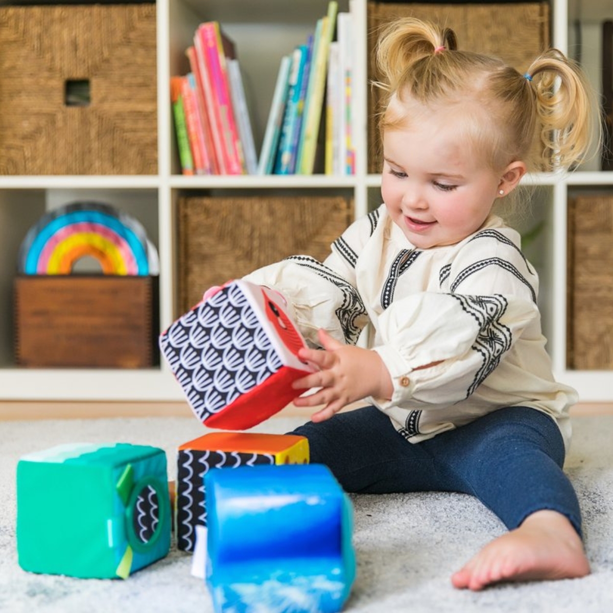 Set de 4 cubes souples Explore & Discover - Baby Einstein