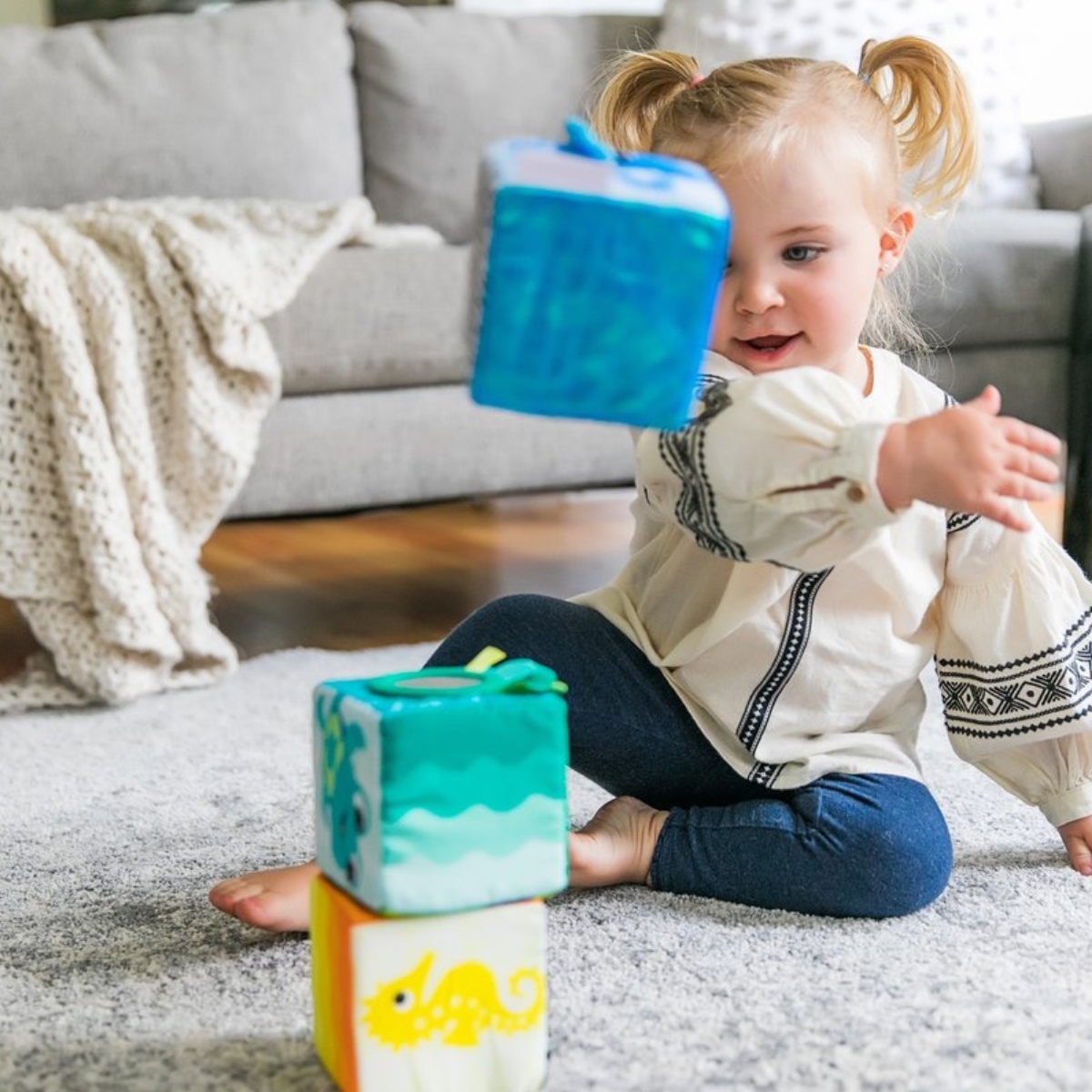 Set de 4 cubes souples Explore & Discover - Baby Einstein