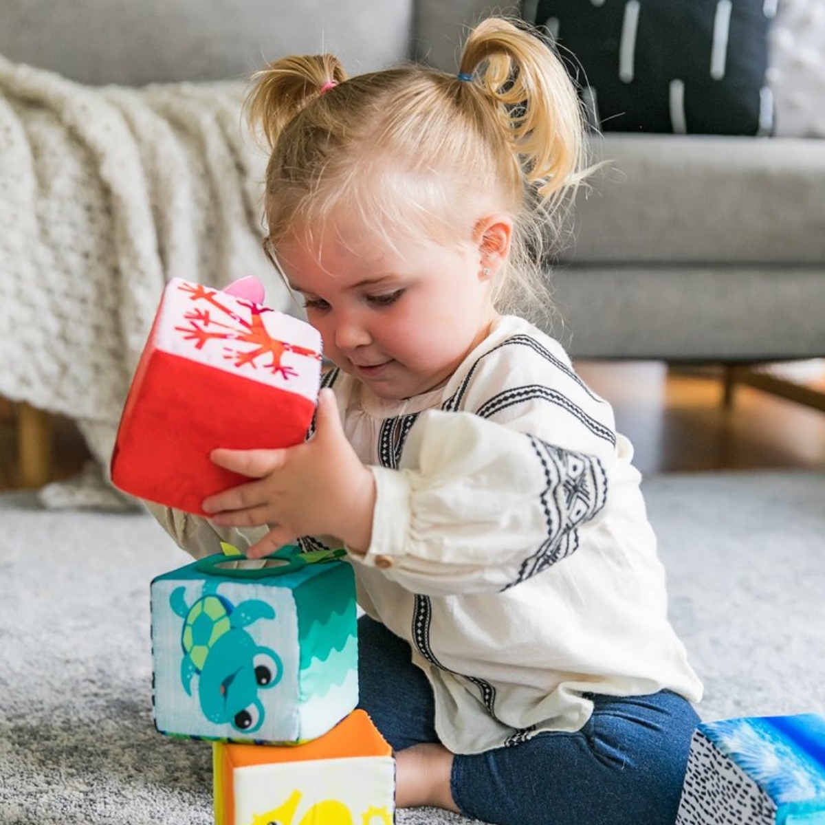 Set de 4 cubes souples Explore & Discover - Baby Einstein