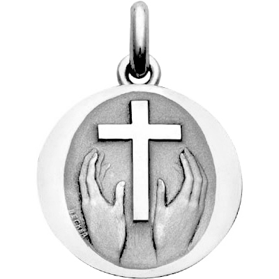 Médaille Credo Deo (Or blanc 750 millièmes) - Becker