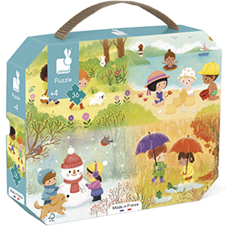 Puzzle Les Saisons (36 pièces) - Janod - Berceau Magique